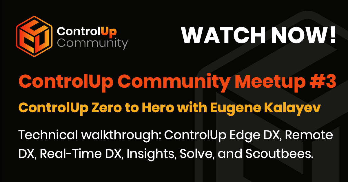 ControlUp Community Meetup #3 - Zero to Hero with Eugene Kalayev